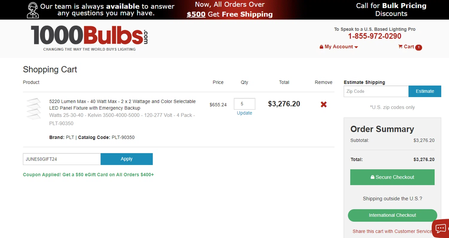 1000Bulbs.com Promo Codes – 25% Off | July 2024