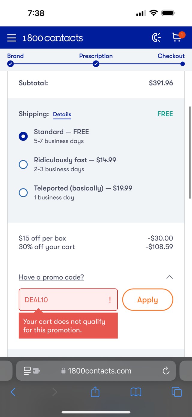 1-800 Contacts Promo Codes (2 Verified) - 30% Off Apr 2025