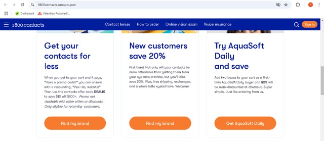 1-800 Contacts Promo Codes (2 Verified) - 30% Off Apr 2025