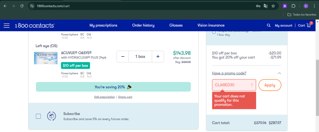 1-800 Contacts Promo Codes - 30% Off | September 2024