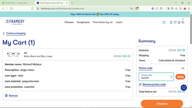 1-800 Contacts Promo Codes (4 Verified) - 30% Off Oct 2025