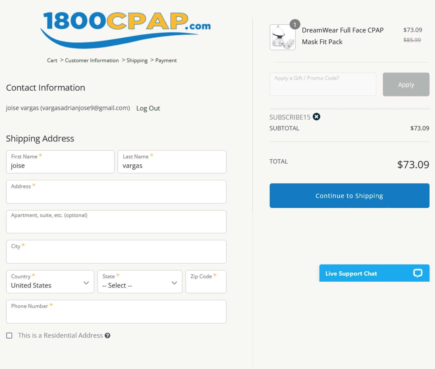 1800CPAP.com Promo Codes - 10% Off | September 2024