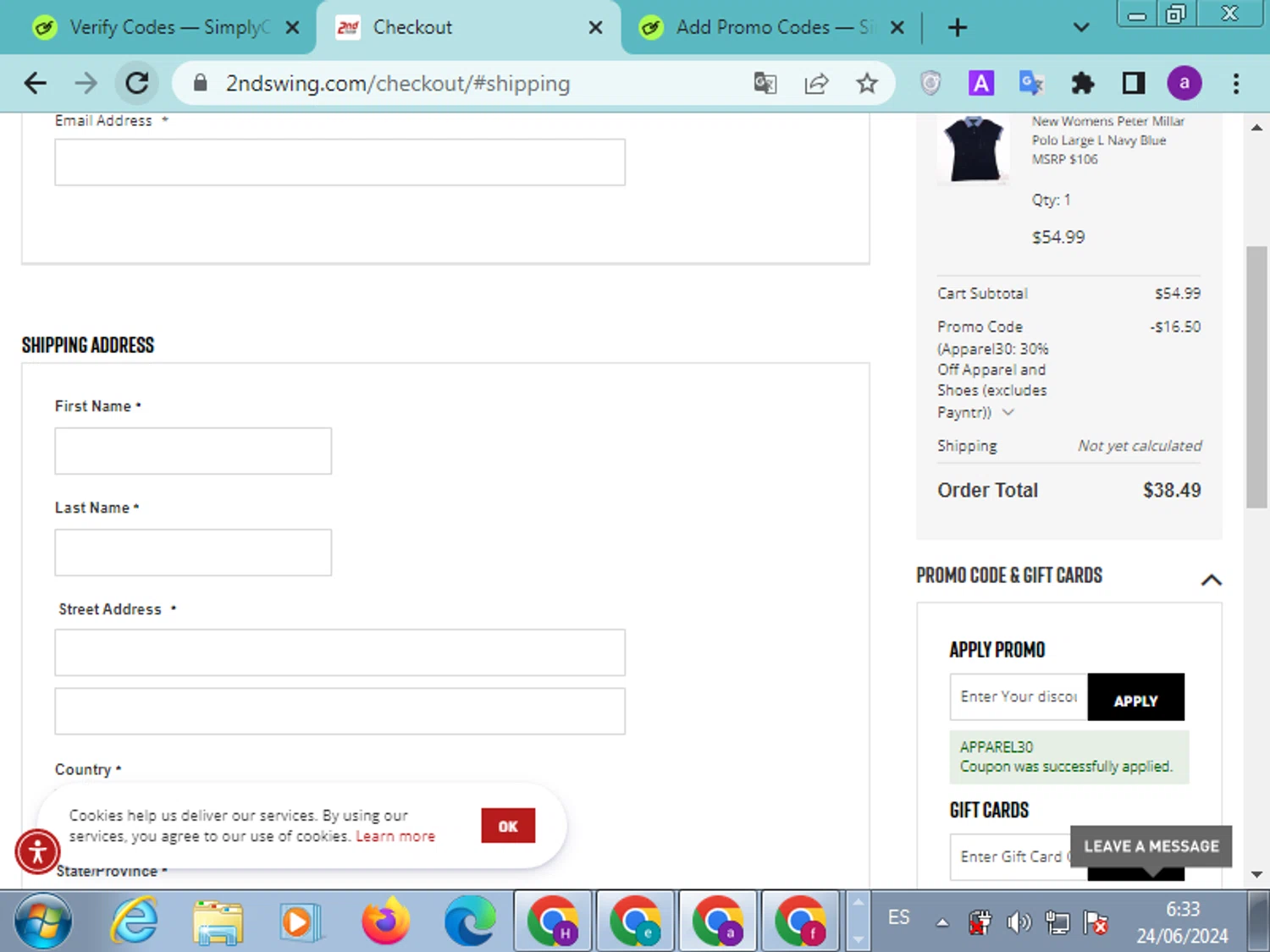 2nd Swing Golf Promo Codes - 10% Off | September 2024