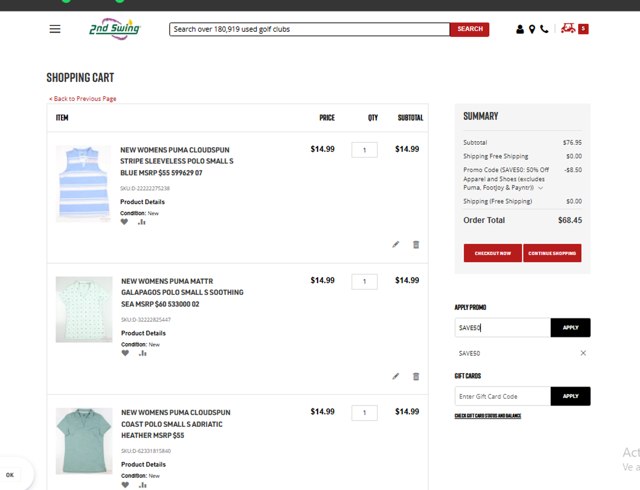 2nd Swing Golf Promo Codes (2 Verified) - $20 Off May 2025