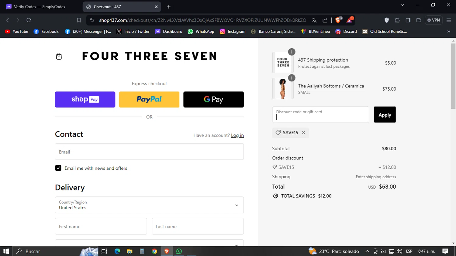 437 Discount Codes - $5 Off | October 2024