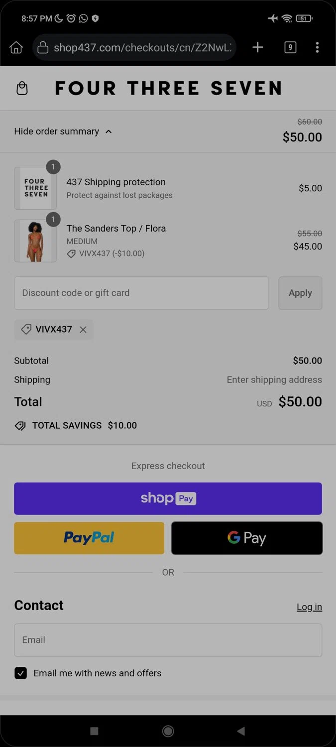 437 Discount Codes - $5 Off | October 2024