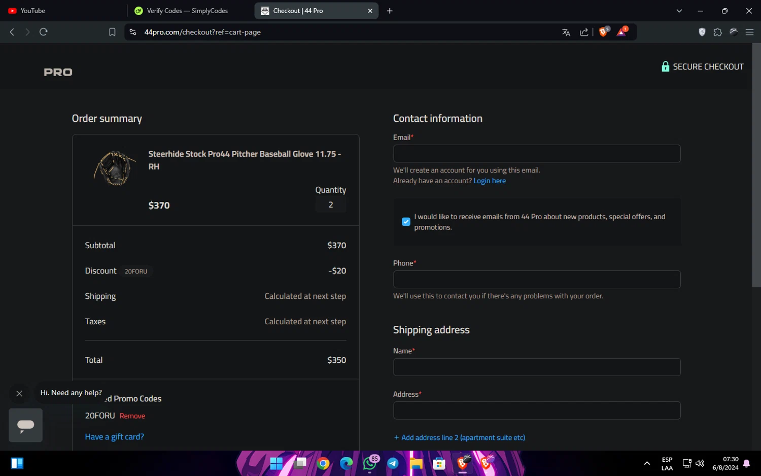 44 Pro Promo Codes - 20% Off | November 2024