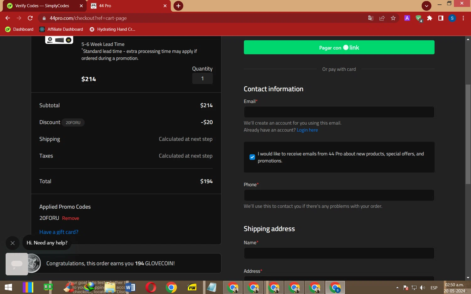 44 Pro Promo Codes - 20% Off | September 2024