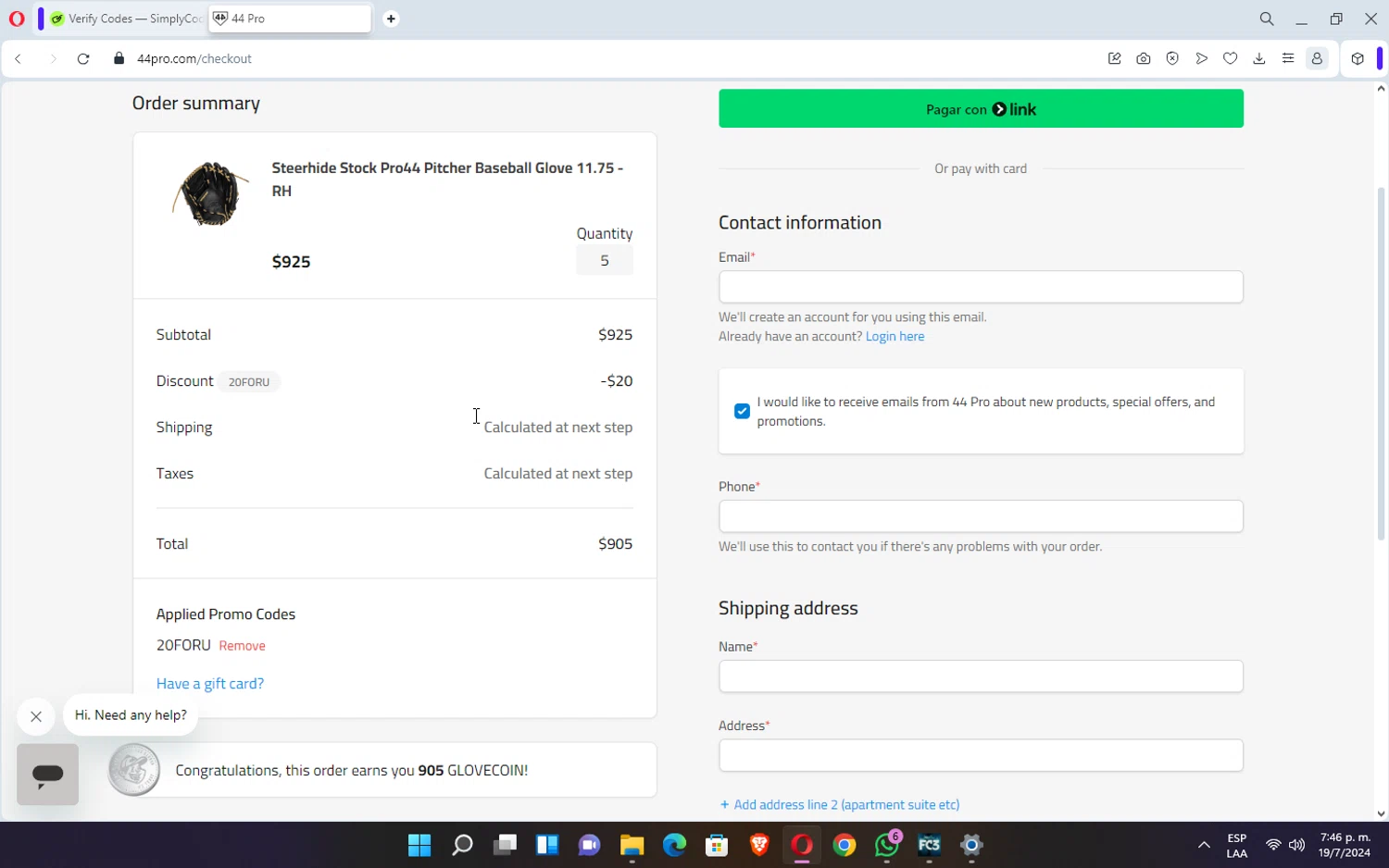 44 Pro Promo Codes - 20% Off | October 2024