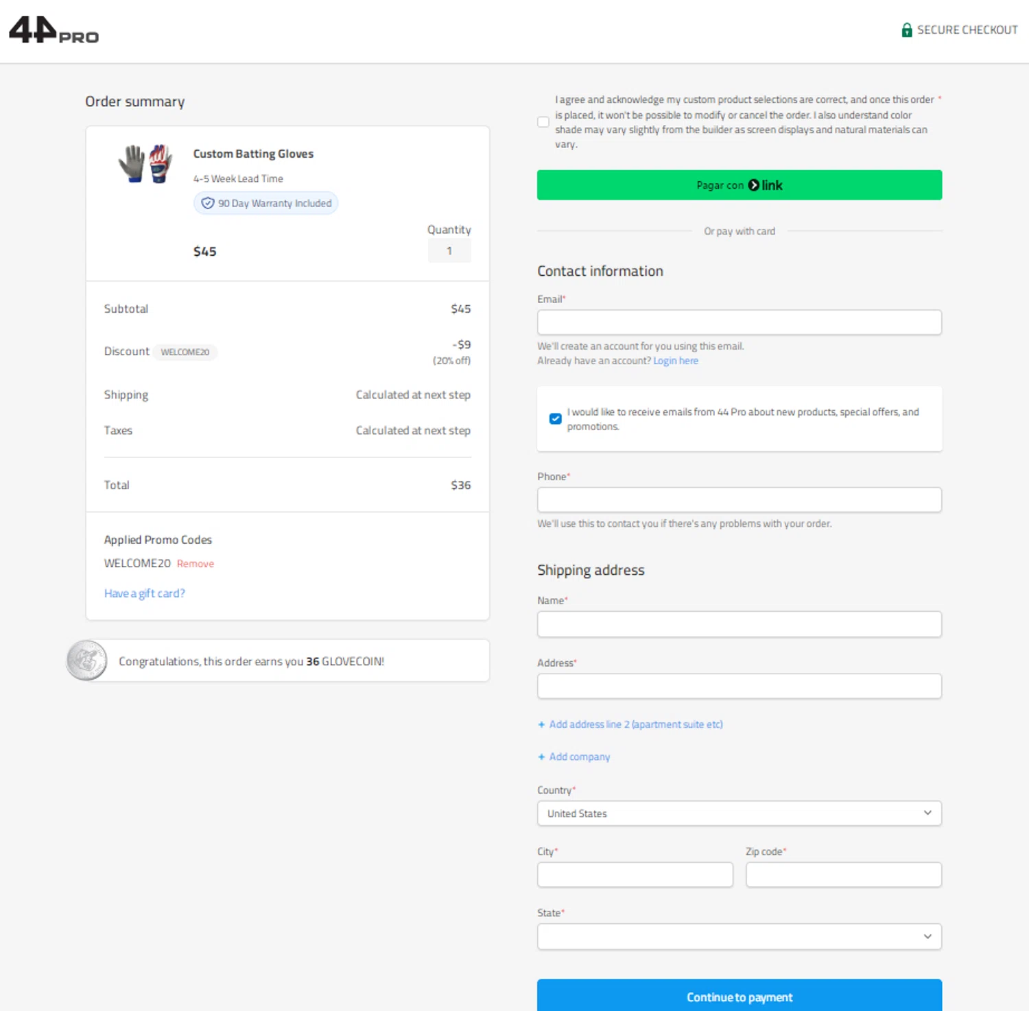 44 Pro Promo Codes - 20% Off | November 2024