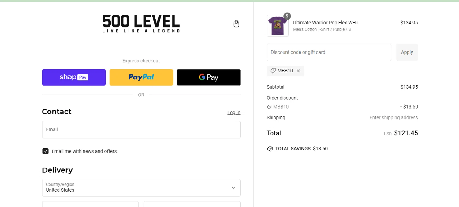 500 Level Discount Codes - 20% Off | January 2025