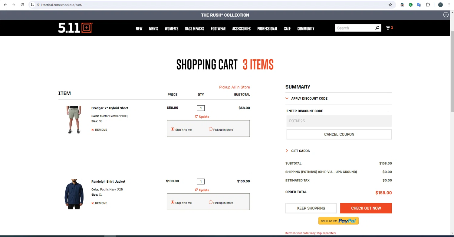 5.11 Tactical Discount Codes - $10 Off | September 2024