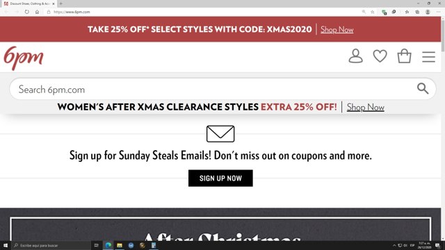 6PM Promo Codes - 25% Off Coupons Aug 2025