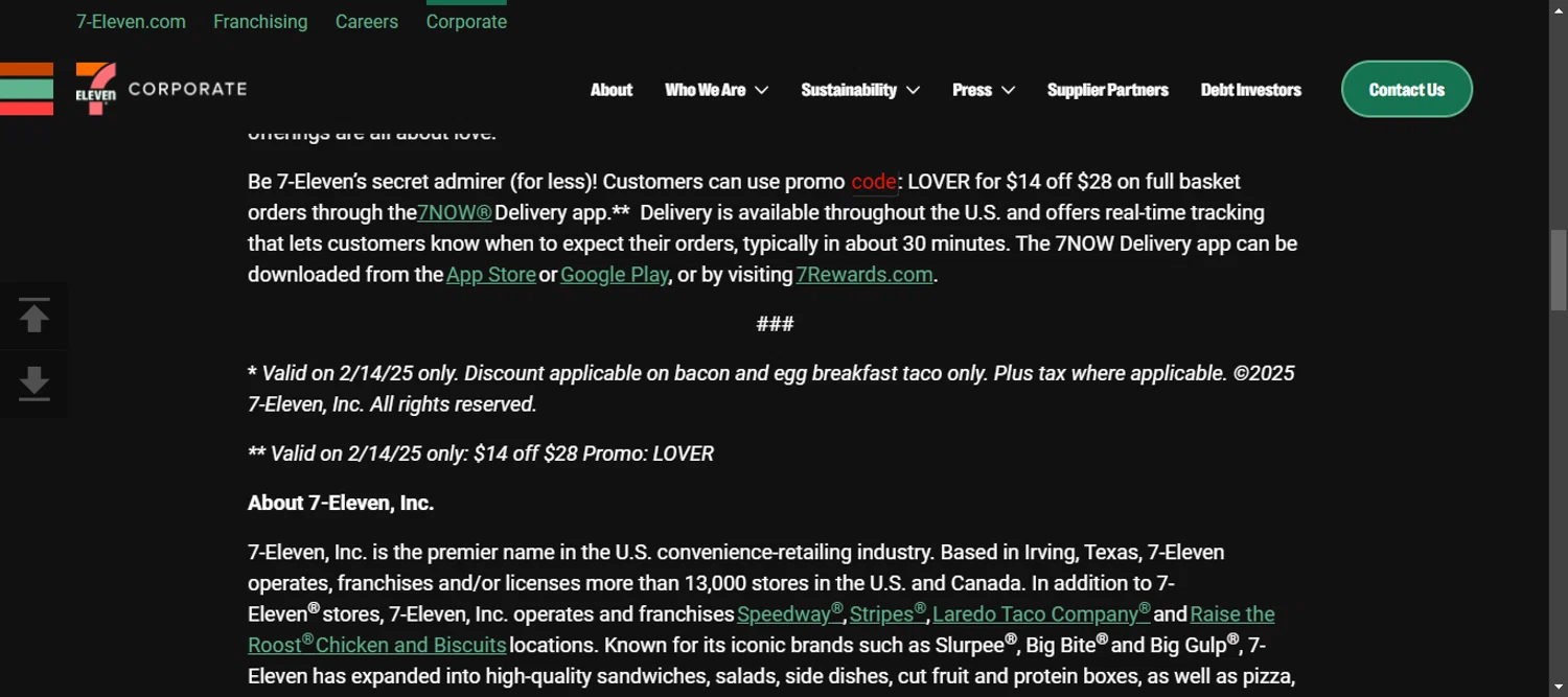 7-Eleven Promo Codes - $7 Off Coupons Aug 2025