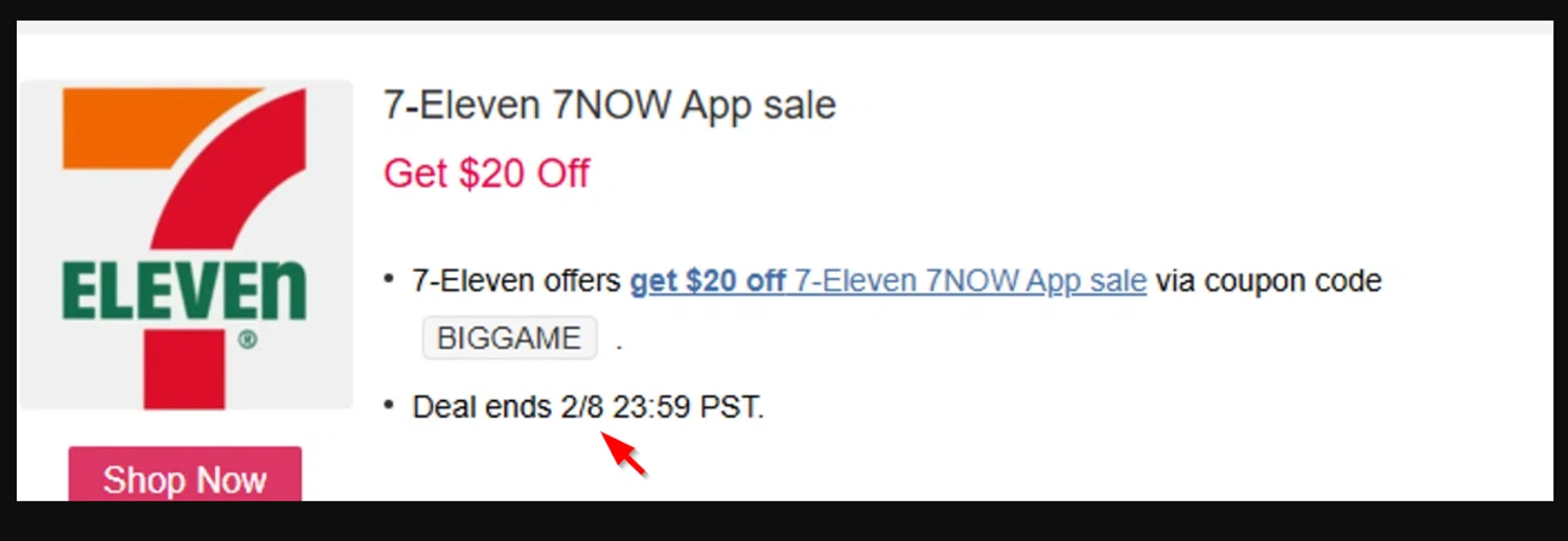 7-Eleven Promo Codes - $20 Off Sitewide Coupons Dec 2025