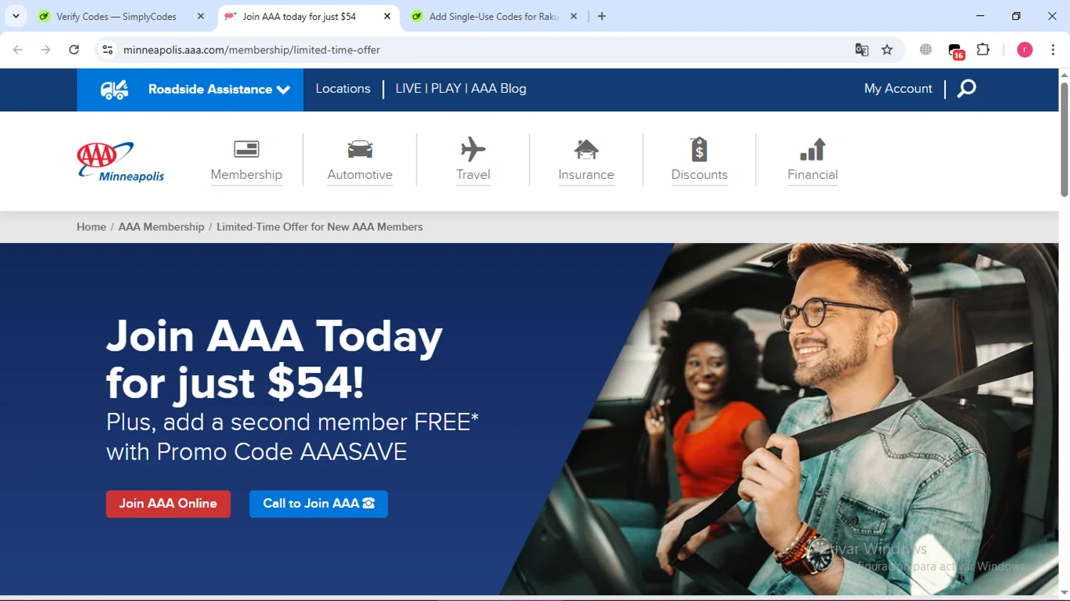 AAA Promo Codes (3 Verified) - $10 Off w/Code May 2025