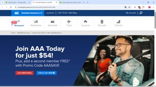AAA Promo Codes (3 Verified) - $10 Off w/Code May 2025