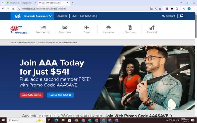 AAA Promo Codes (3 Verified) - $10 Off w/Code Apr 2025