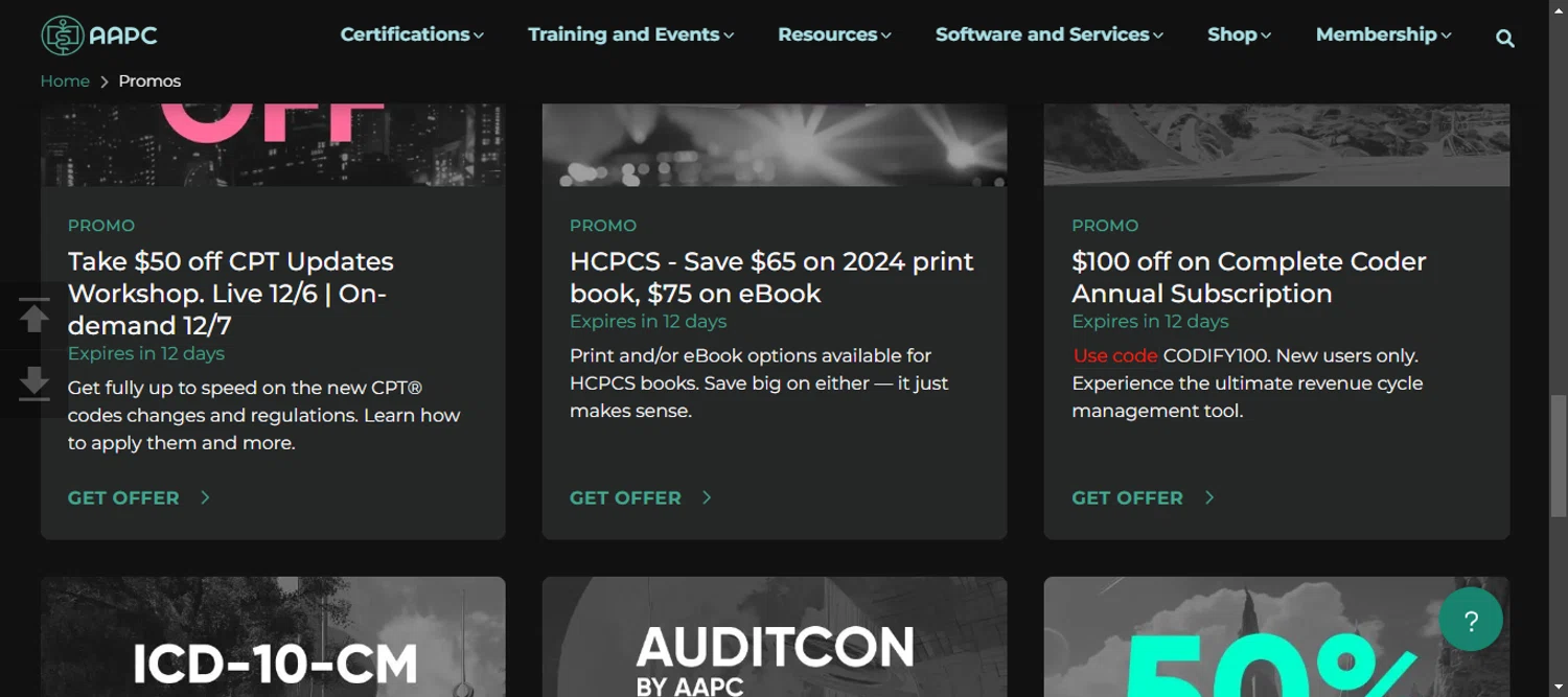 AAPC Promo Codes - $100 Off | November 2024