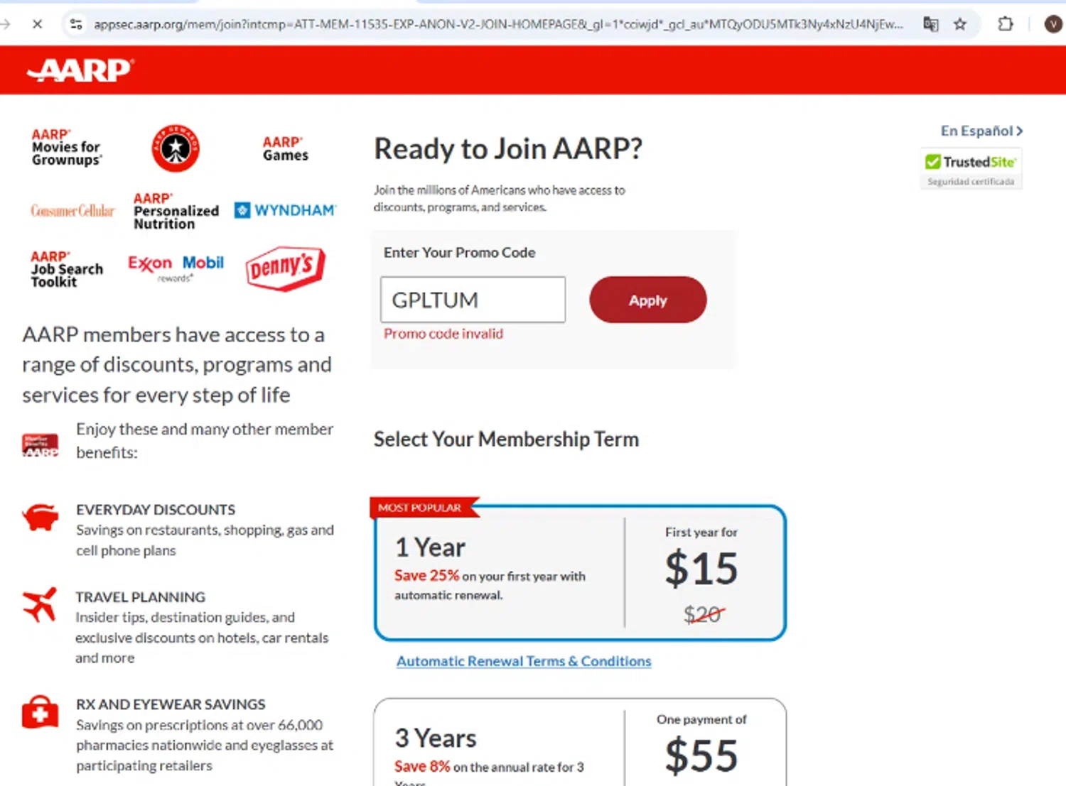 AARP Discount Codes - 25% Off (5 Verified) Oct 2025