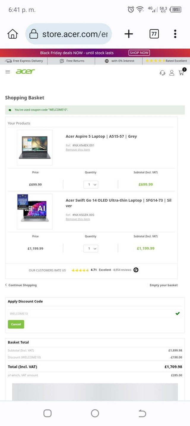 Acer Promo Codes (9 Verified) - 10% Off Sitewide Feb 2025