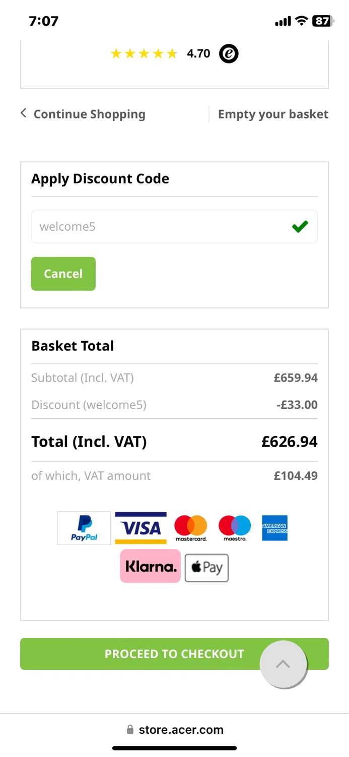 Acer Promo Codes – 10% Off | June 2024