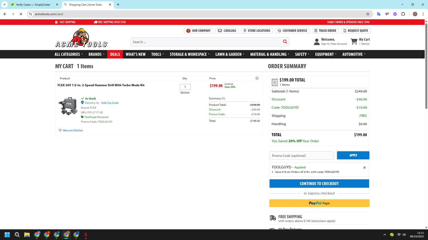 Acme Tools Promo Codes (23 Verified) - $10 Off Nov 2025