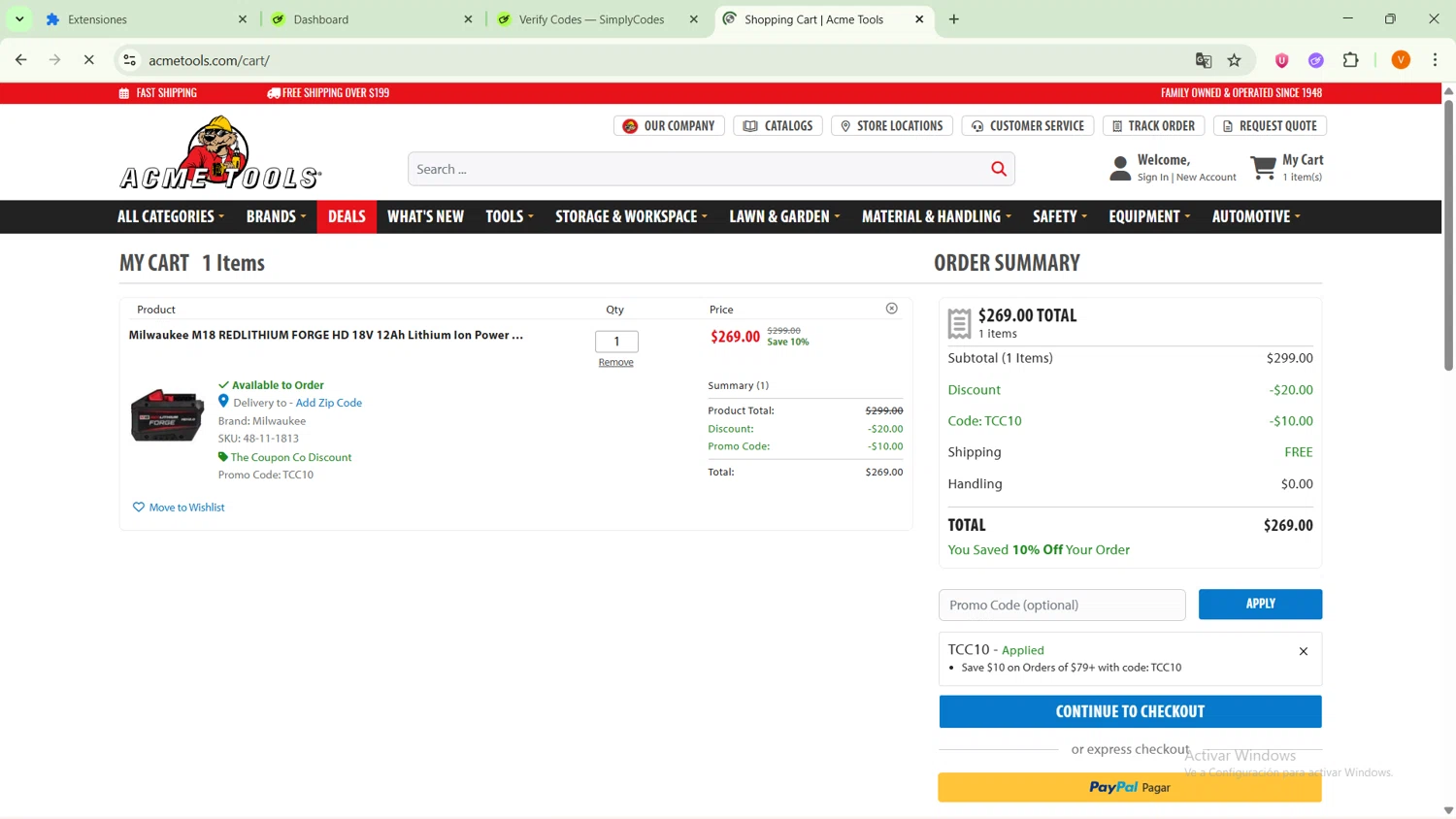 Acme Tools Promo Codes - $10 Off (18 Verified) Dec 2025