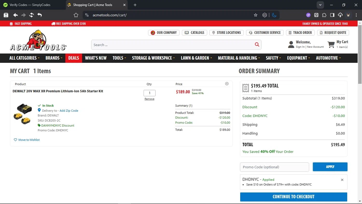 Acme Tools Promo Codes - $10 Off (18 Verified) Dec 2025