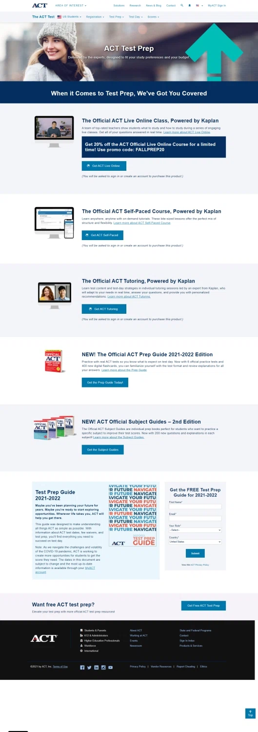 ACT Promo Codes - $9 Off | January 2025