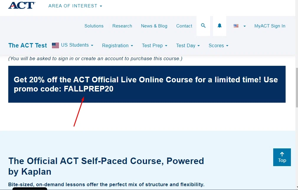 ACT Promo Codes - $9 Off | December 2024