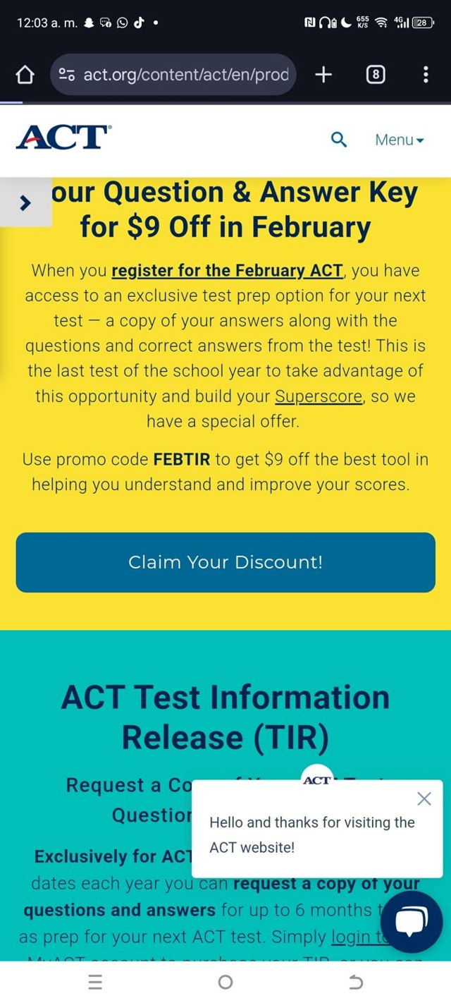 ACT Promo Codes - $9 Off Coupons Jun 2025