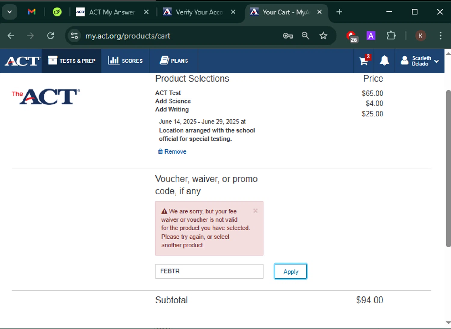 ACT Promo Codes - 10% Off Coupons Sep 2025