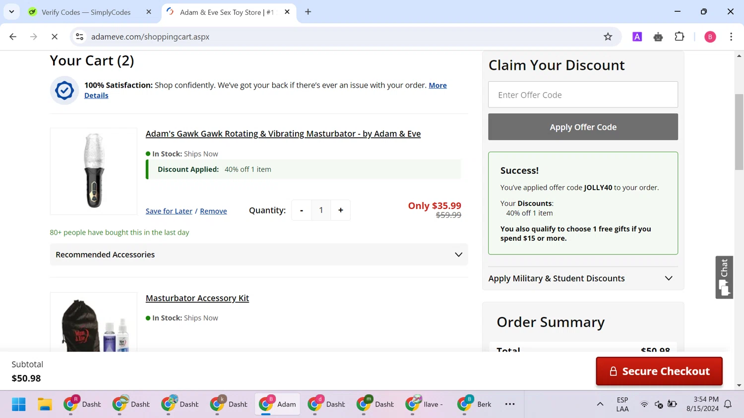 Adam & Eve Coupons - 40% Off | September 2024