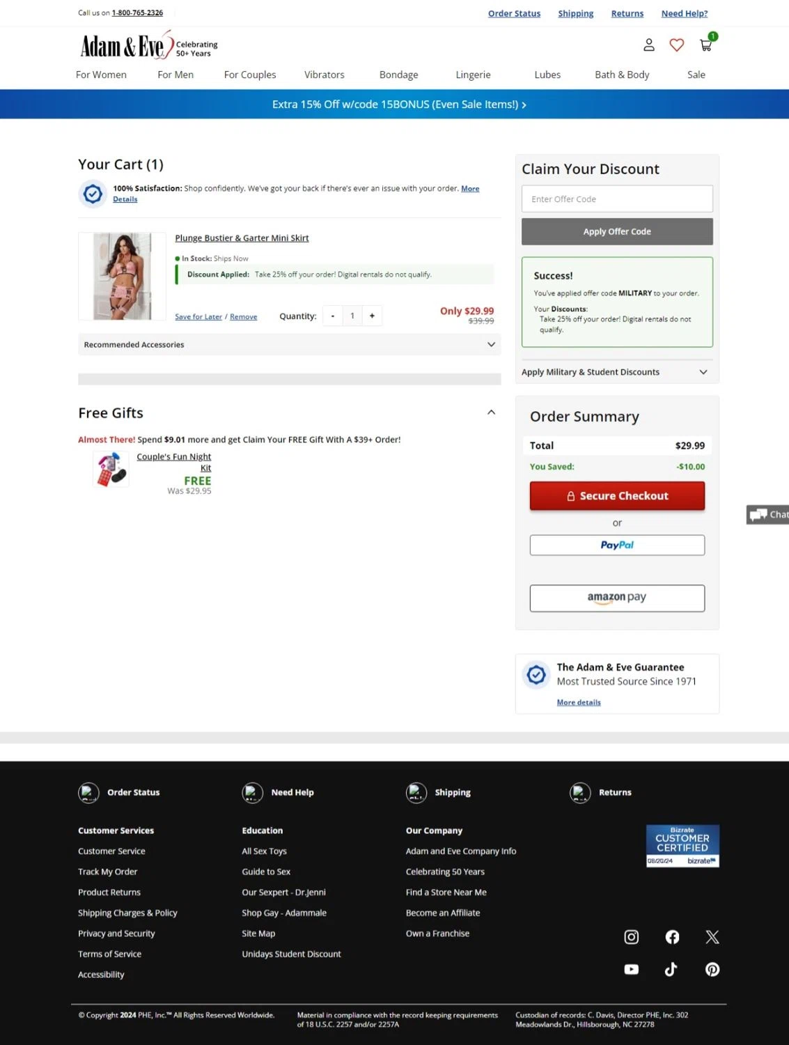 Adam & Eve Coupons - 40% Off | October 2024