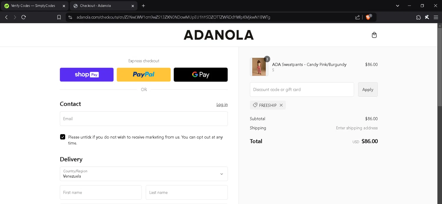 Adanola Discount Codes - 10% Off | December 2024