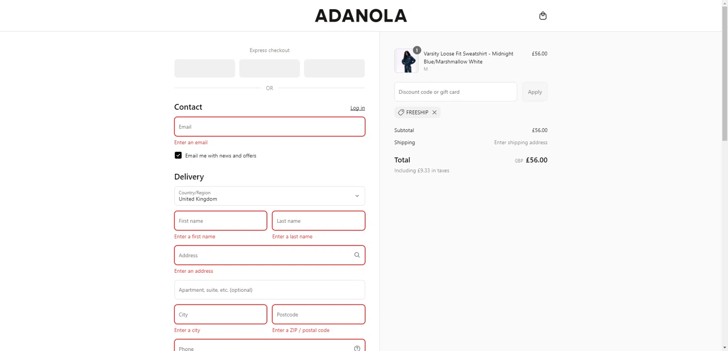Adanola Promo Codes (5 Verified) - 15% Off Sitewide Oct 2025