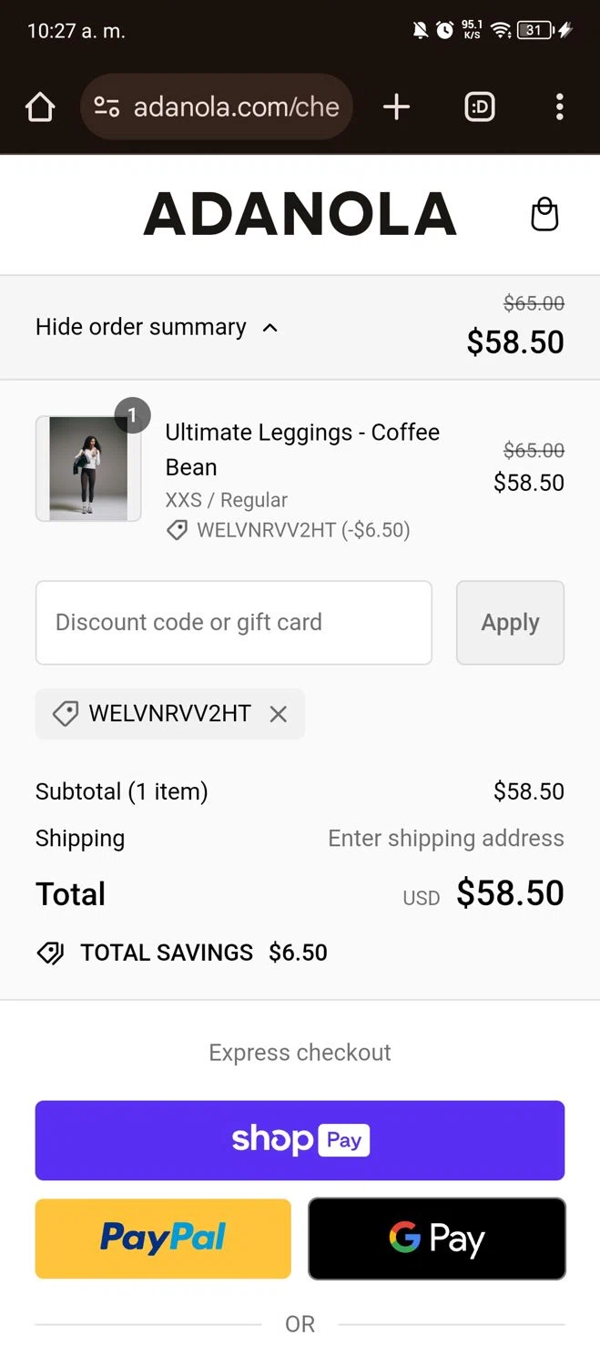 Adanola Discount Codes - 10% Off | September 2024