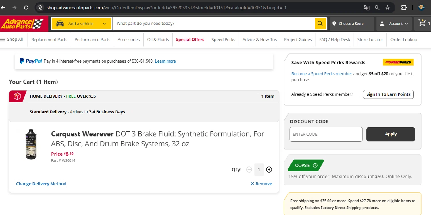 Advance Auto Parts Promo Codes – 15% Off | June 2024