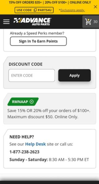 Advance Auto Parts Promo Codes - 20% Off Sep 2025