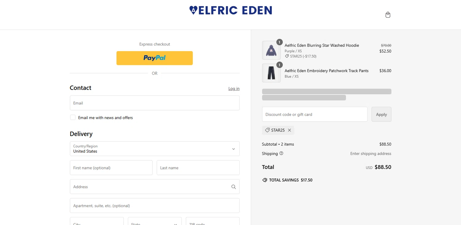 Aelfric Eden Discount Codes - $5 Off | November 2024