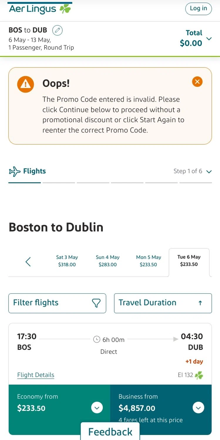 Aer Lingus Promo Codes (3 Verified) - $350 Off Jun 2025