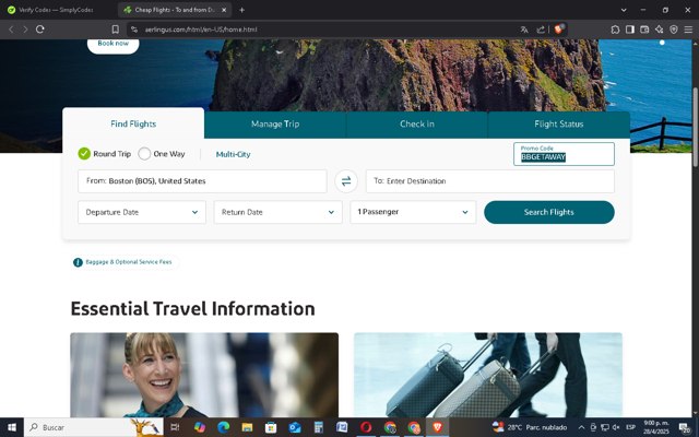 Aer Lingus Promo Codes - $400 Off Coupons Aug 2025
