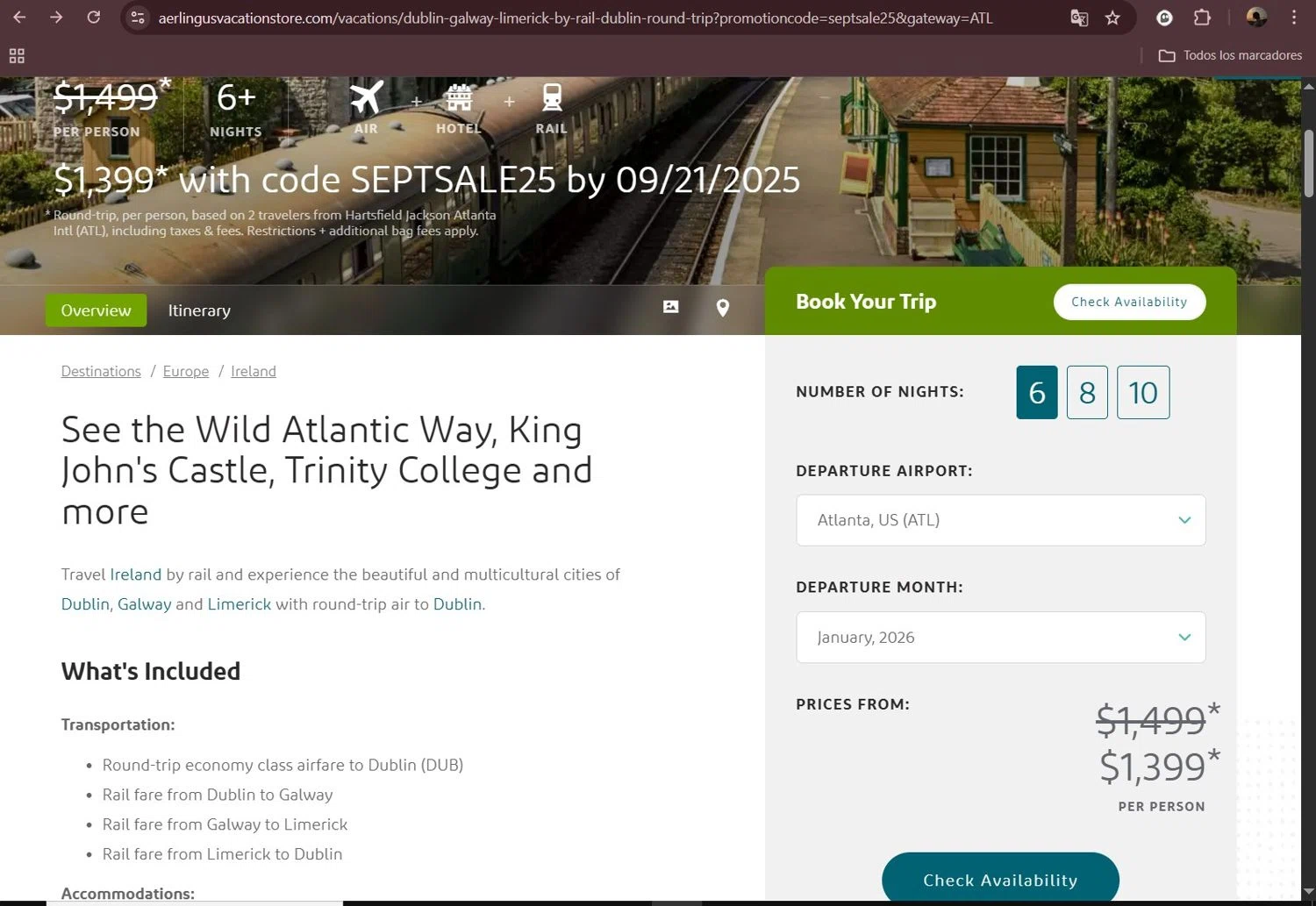 Aer Lingus Promo Codes (1 Verified) - $200 Off Nov 2025