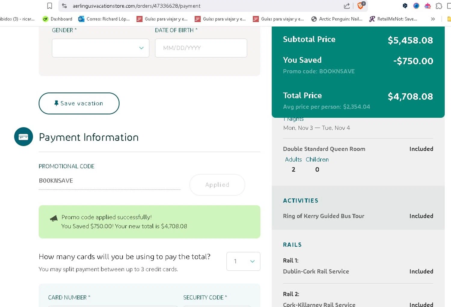 Aer Lingus Promo Codes (3 Verified) - $350 Off Jun 2025