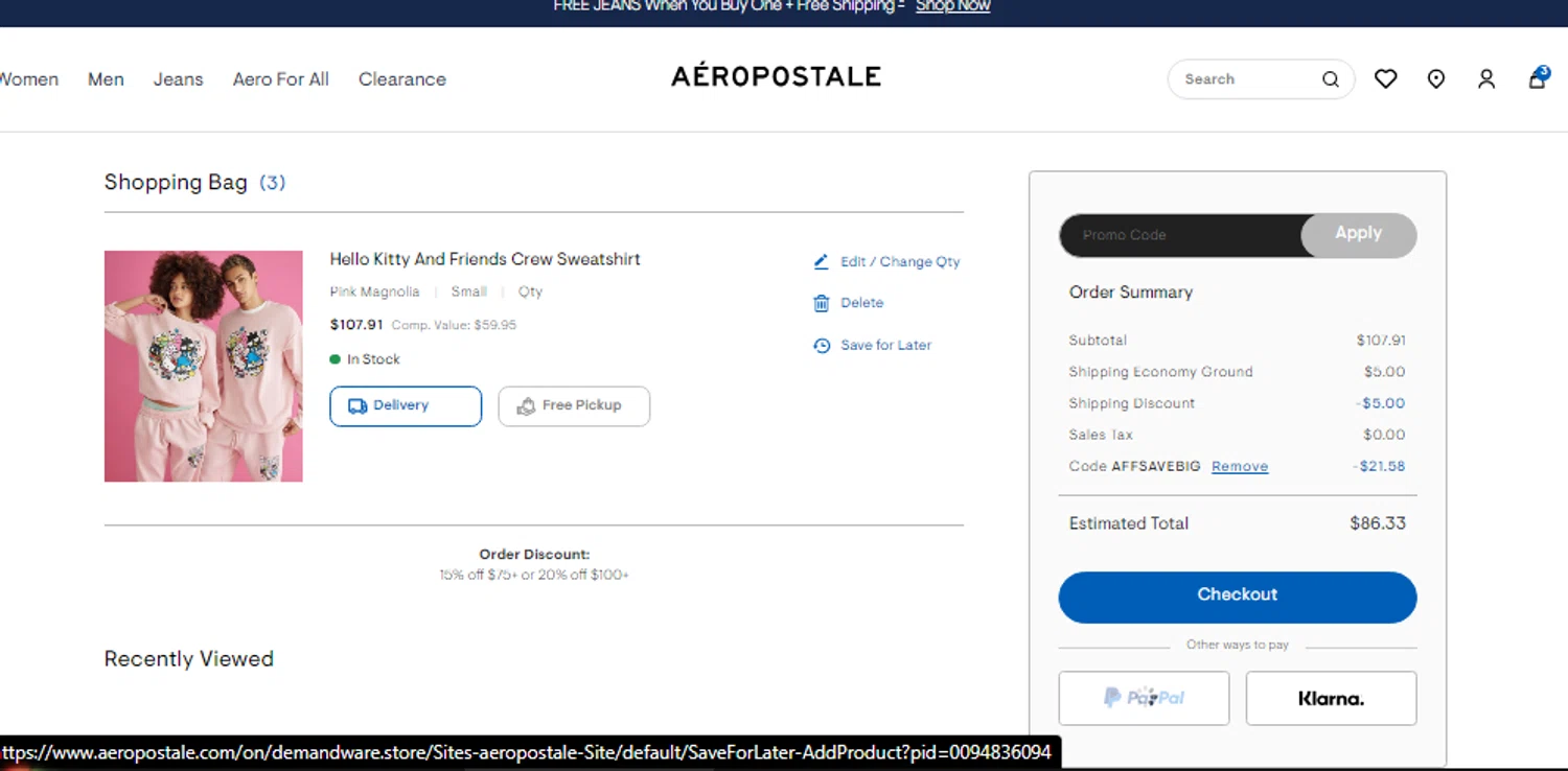 Aeropostale Promo Codes - 15% Off | September 2024