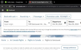 Air Canada Promo Codes (3 Verified) - 10% Off Jan 2025