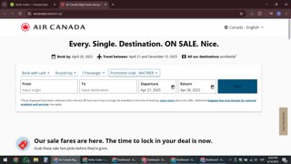 Air Canada Promo Codes - 15% Off Coupons May 2025