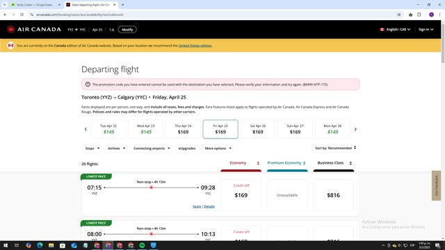 Air Canada Promo Codes (6 Verified) - 20% Off Feb 2025