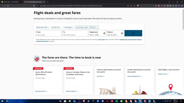 Air Canada Promo Codes (6 Verified) - 25% Off Apr 2025